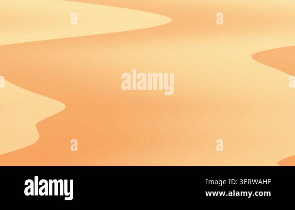 Abstract flowing sand dunes in warm orange and yellow tones, a smooth ...