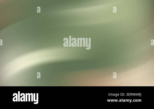 Abstract flowing waves of soft green and beige colors create a smooth ...