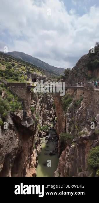 El Caminito del Rey is a hiking trail along the steep walls of a ...