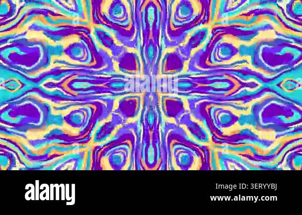 Abstract colorful background with a seamless psychedelic wave pattern ...