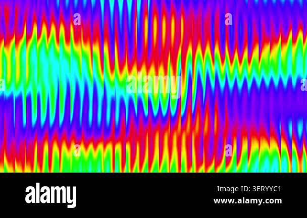 Colorful rainbow thermal imaging map with loopable turbulent animated ...