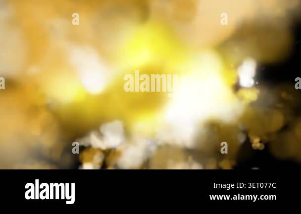 An abstract composition with blurred floating particles and dreamy ...