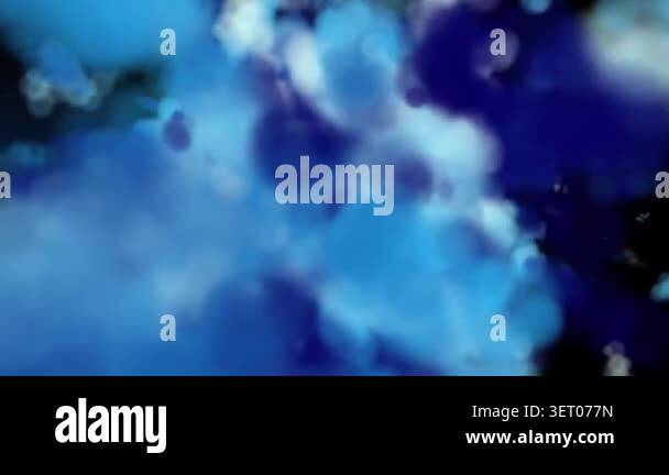 An abstract composition with blurred floating particles and dreamy ...