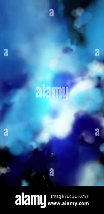 An abstract composition with blurred floating particles and dreamy ...