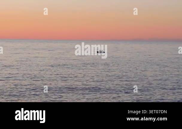 sunset over the sea Stock Video Footage - Alamy