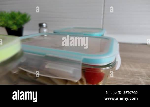 Weekly Meal Prep Containers Ready for Healthy Eating Stock Video ...