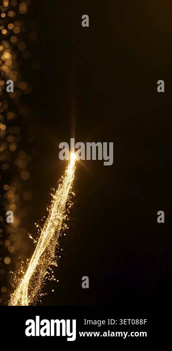 Abstract Golden Particle Swirl Animation with Sparkles Stock Video ...