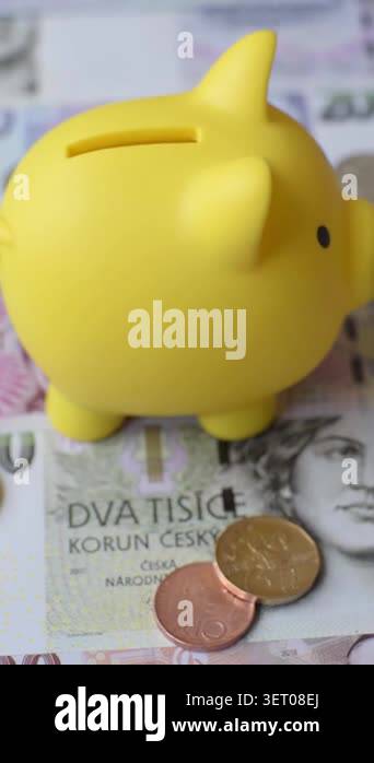 A piggy bank as a concept for storing, accumulating, and saving ...