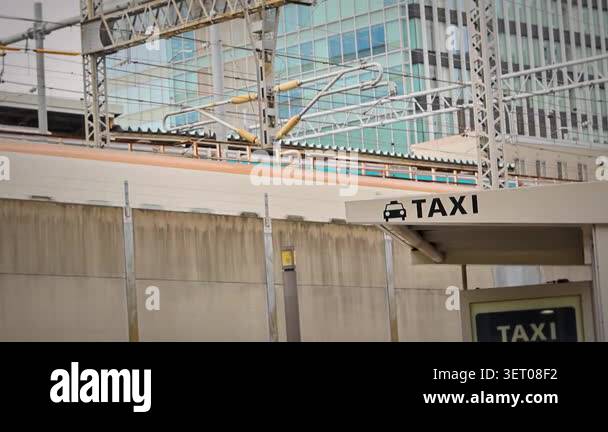Tokyo Train Tracks And Urban Buildings Near Station Japan. High quality ...