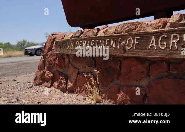 US Department of Agriculture Sign Coconino National Forest Entrance ...