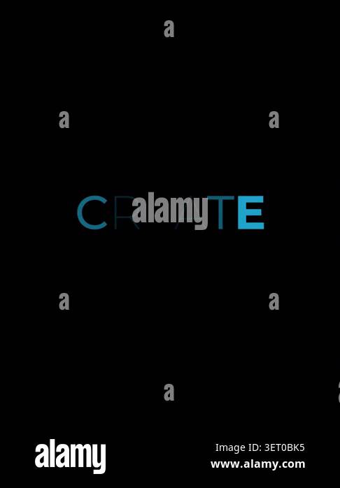 CREATE letter e with black and blue color. creative design Stock Video ...