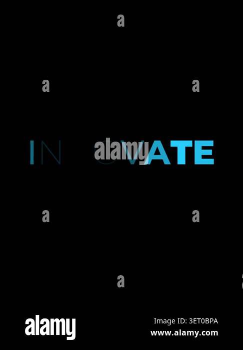 the word "INNOVATE" creative design for art business and marketing ...