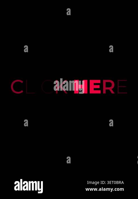 the text here is here on black background Stock Video Footage - Alamy