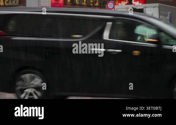 Tokyo Japan February 23, 2026: Rainy Tokyo Street Scene With Cars and ...
