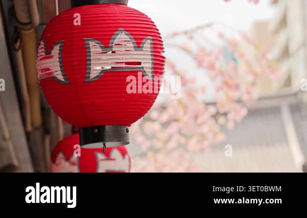 Japanese Red Lantern With Shallow Depth of Field Sensoji Tokyo Japan ...