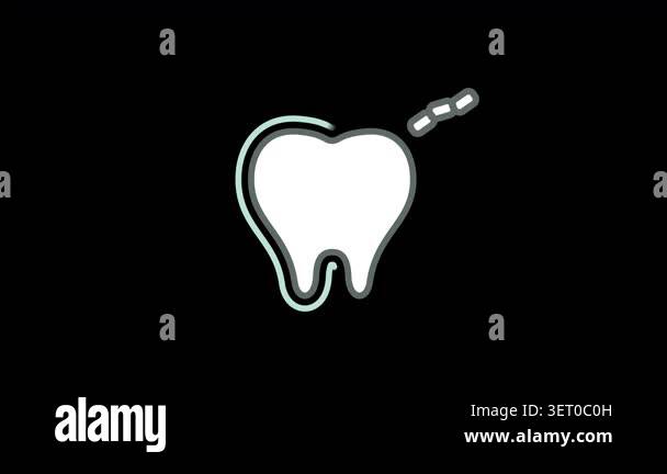 Fluoride Coating Animation Protecting Teeth from Bacteria with Shield ...
