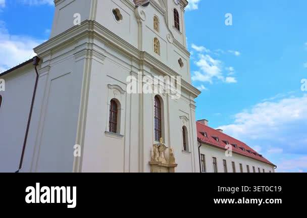 Tihany, Hungary - May 19, 2026: Close-up view of the Church of Saint ...