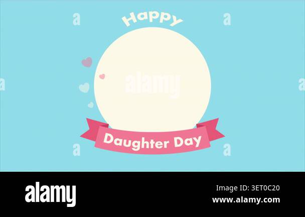 daughter happy day poster Stock Video Footage - Alamy