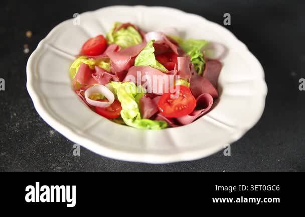 Salad beef and vegetables tasty snack fresh delicious gourmet food ...