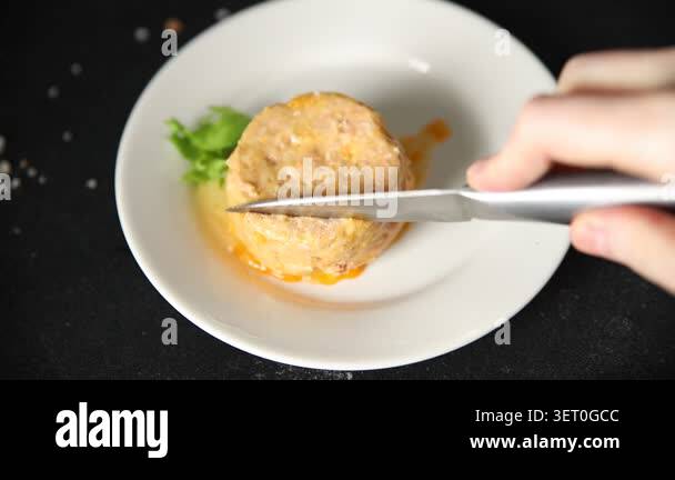 Pate meat pork or chicken terrine tasty snack fresh delicious gourmet ...