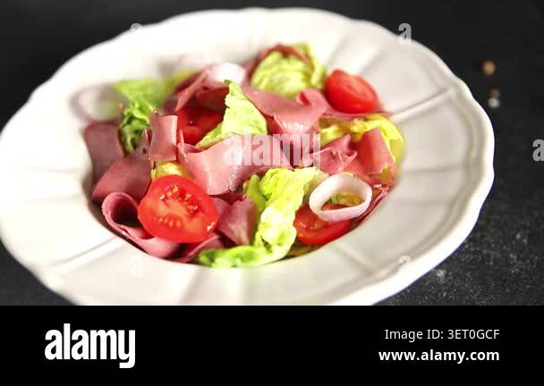 Salad beef and vegetables tasty snack fresh delicious gourmet food ...
