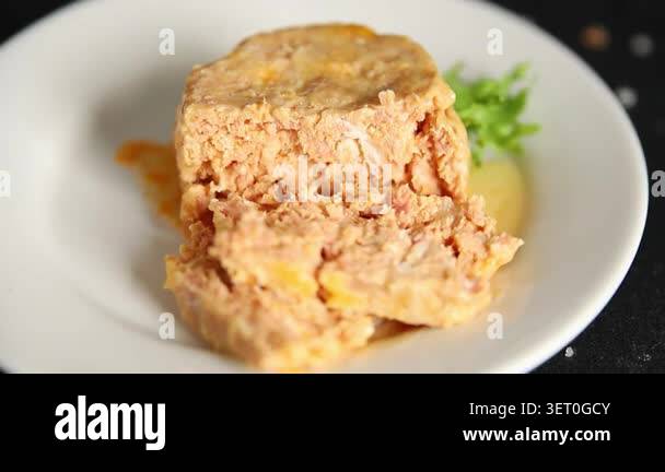 Pate meat pork or chicken terrine tasty snack fresh delicious gourmet ...