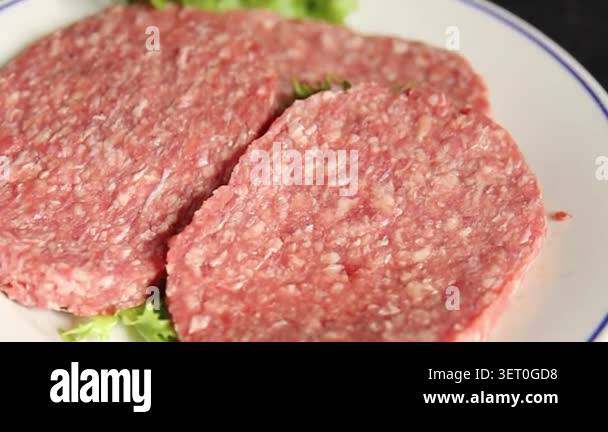 Cutlets raw meat beef, pork, or lamb lunch or dinner tasty snack fresh ...