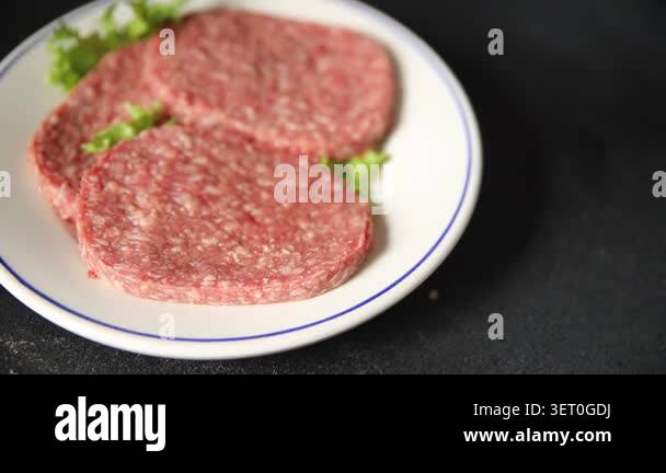 Cutlets raw meat beef, pork, or lamb lunch or dinner tasty snack fresh ...