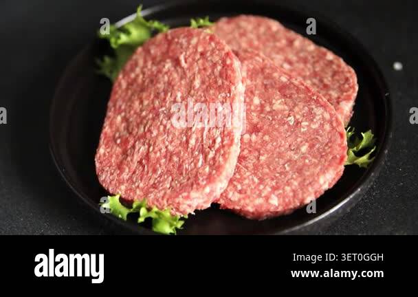 Cutlets raw meat beef, pork, or lamb lunch or dinner tasty snack fresh ...