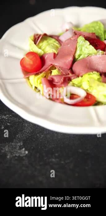 Salad beef and vegetables tasty snack fresh delicious gourmet food ...