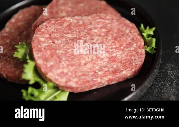 Cutlets raw meat beef, pork, or lamb lunch or dinner tasty snack fresh ...