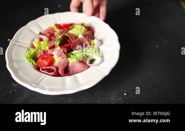Salad beef and vegetables tasty snack fresh delicious gourmet food ...