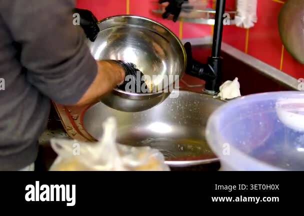 Complete homemade crucian carp recipe showing fish cleaning, scaling ...