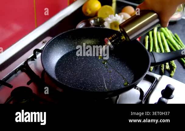 Fresh spinach is cooked with eggs and creamy cheese in a skillet, then ...
