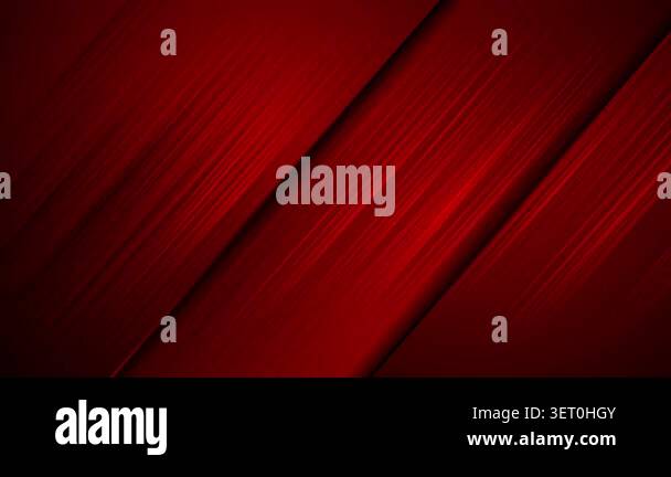Dark red lines abstract tech futuristic background. Seamless looping ...