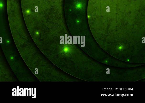Abstract green glowing shiny circles minimal grunge background ...
