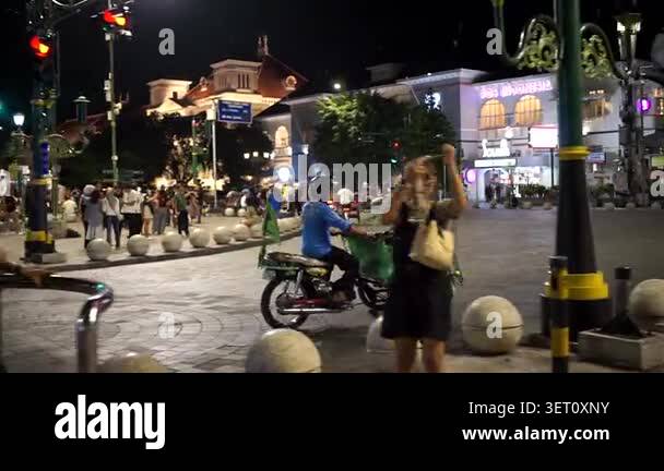 Yogyakarta, Indonesia - June 4, 2026,Night atmosphere at the popular ...