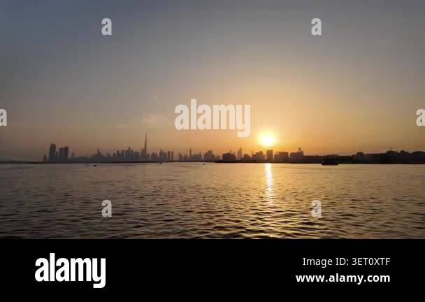 Dubai, UAE - 18 June 2026: Sunset view of Burj Khalifa skyline from ...