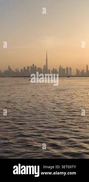 Dubai, UAE - 18 June 2026: Sunset view of Burj Khalifa skyline from ...