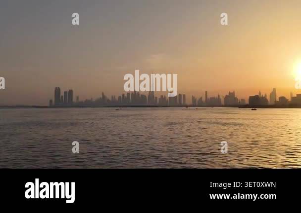 Dubai, UAE - 18 June 2026: Sunset view of Burj Khalifa skyline from ...