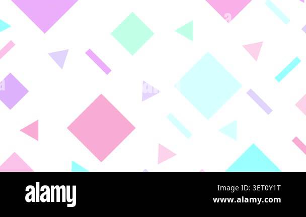 Geometric Shapes Pattern with Pastel Colors 4K Stock Video Footage - Alamy