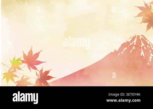 Mount Fuji and Autumn Maple Leaves 4K Stock Video Footage - Alamy