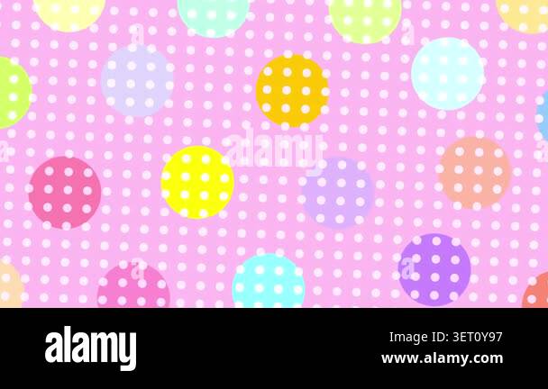Colorful polka dot pattern overlay 4K Stock Video Footage - Alamy