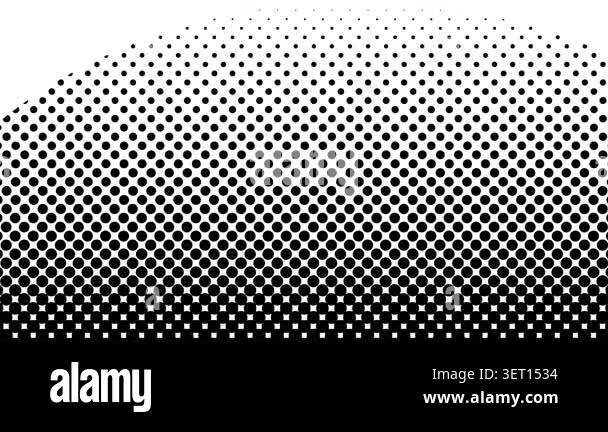 Monochrome halftone gradient dot pattern 4K Stock Video Footage - Alamy