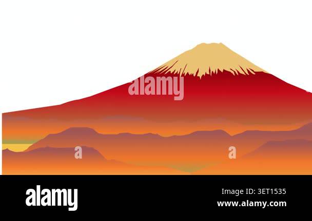 Stunning Sunrise View of Mount Fuji 4K Stock Video Footage - Alamy