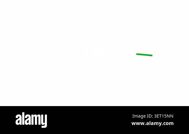 Green Curved Animated Icon With Alpha Channel. Minimalist Design ...