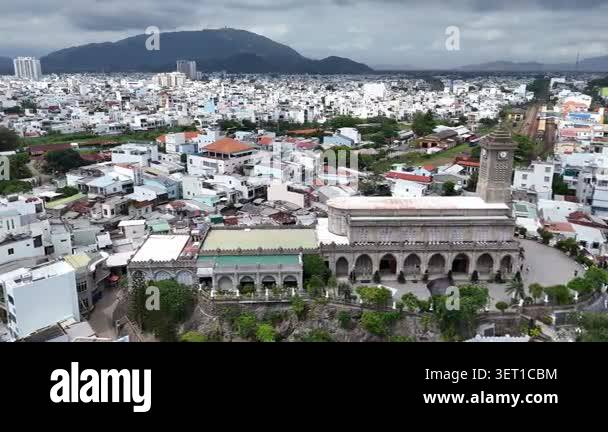 Aerial view of St. Mary's catholic Cathedral (Mountain Church) in the ...
