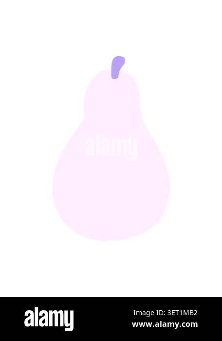 Vertical video showing a pear shape transitions from a textured ...