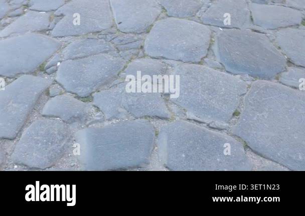 Detail of the Via Sacra inside the Roman Forum. This ancient road was ...