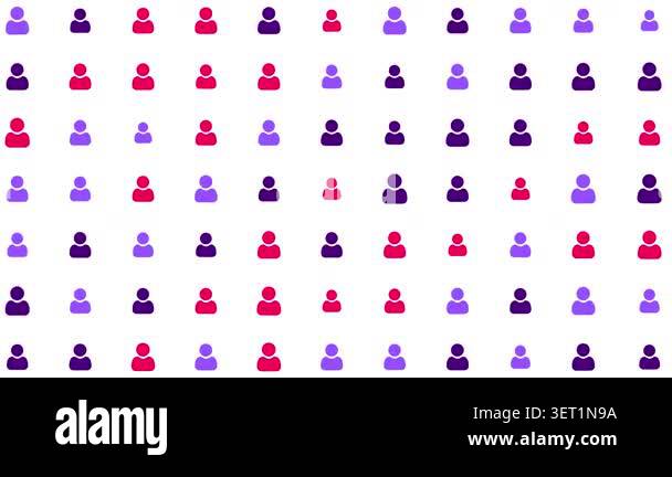 A repeating pattern showing simple user icons in different shades of ...